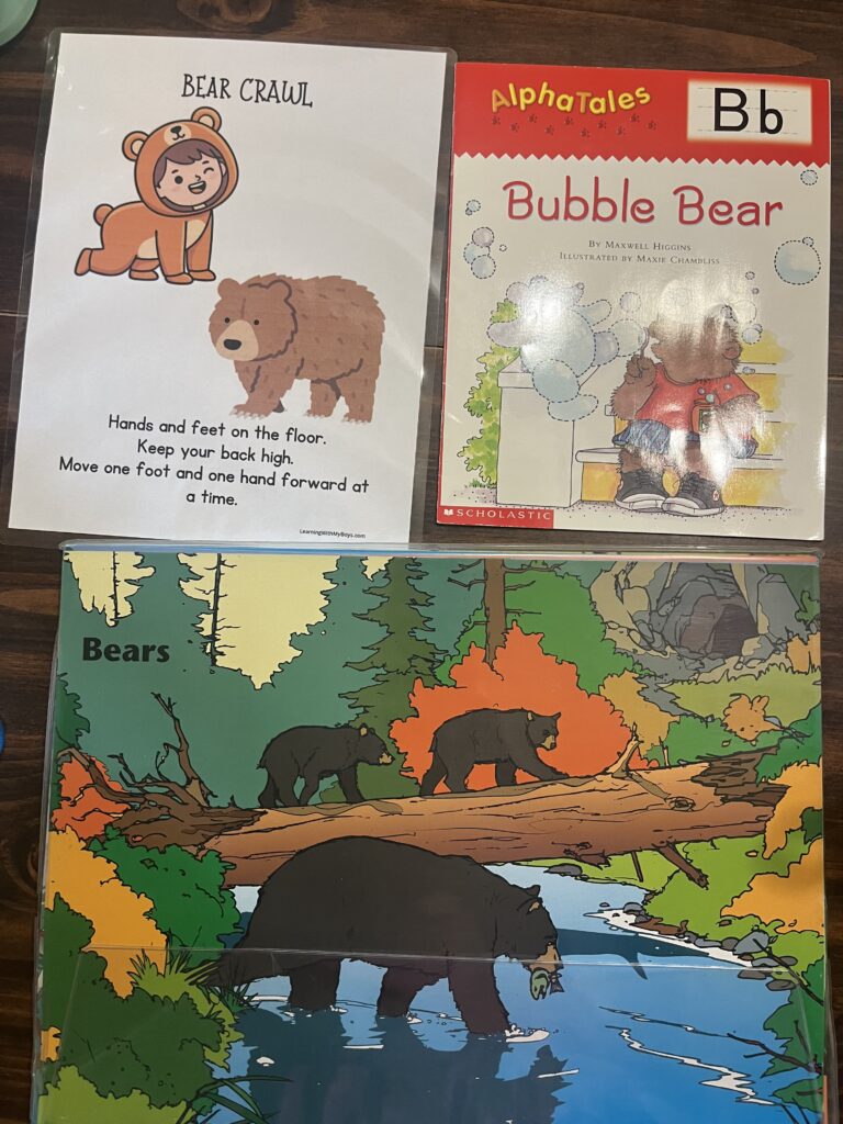 B is for Bear (preschool) – Learning With My Boys